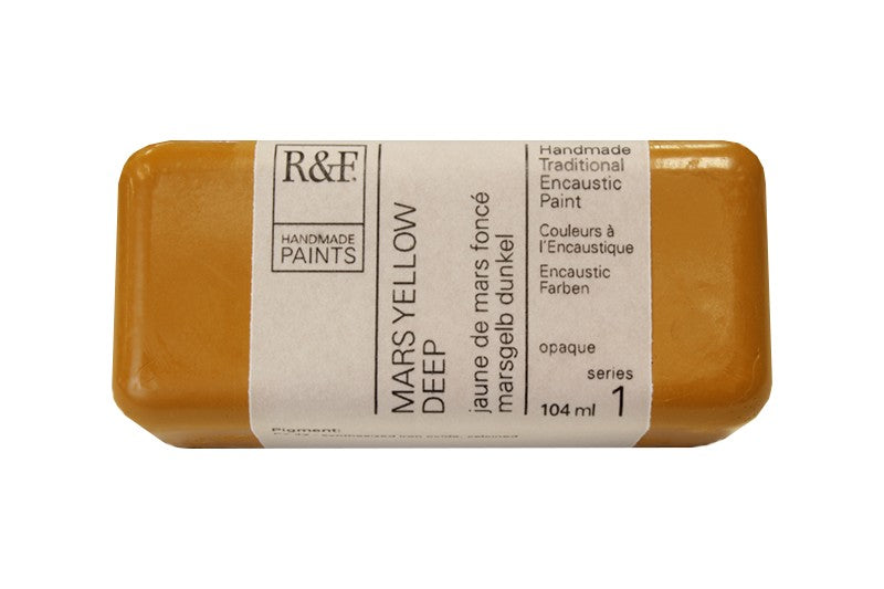 R&F Encaustic Wax Paint 104ml Mars Yellow Deep – theartshop.com.au