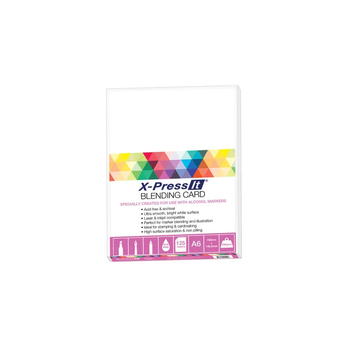 X Press It Blending Card A6 Pkt 125 theartshop