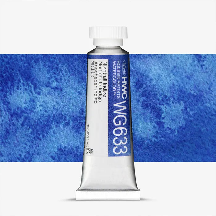 Holbein Artist Watercolour 15ml Granulating Nightfall Indigo – theartshop.com.au