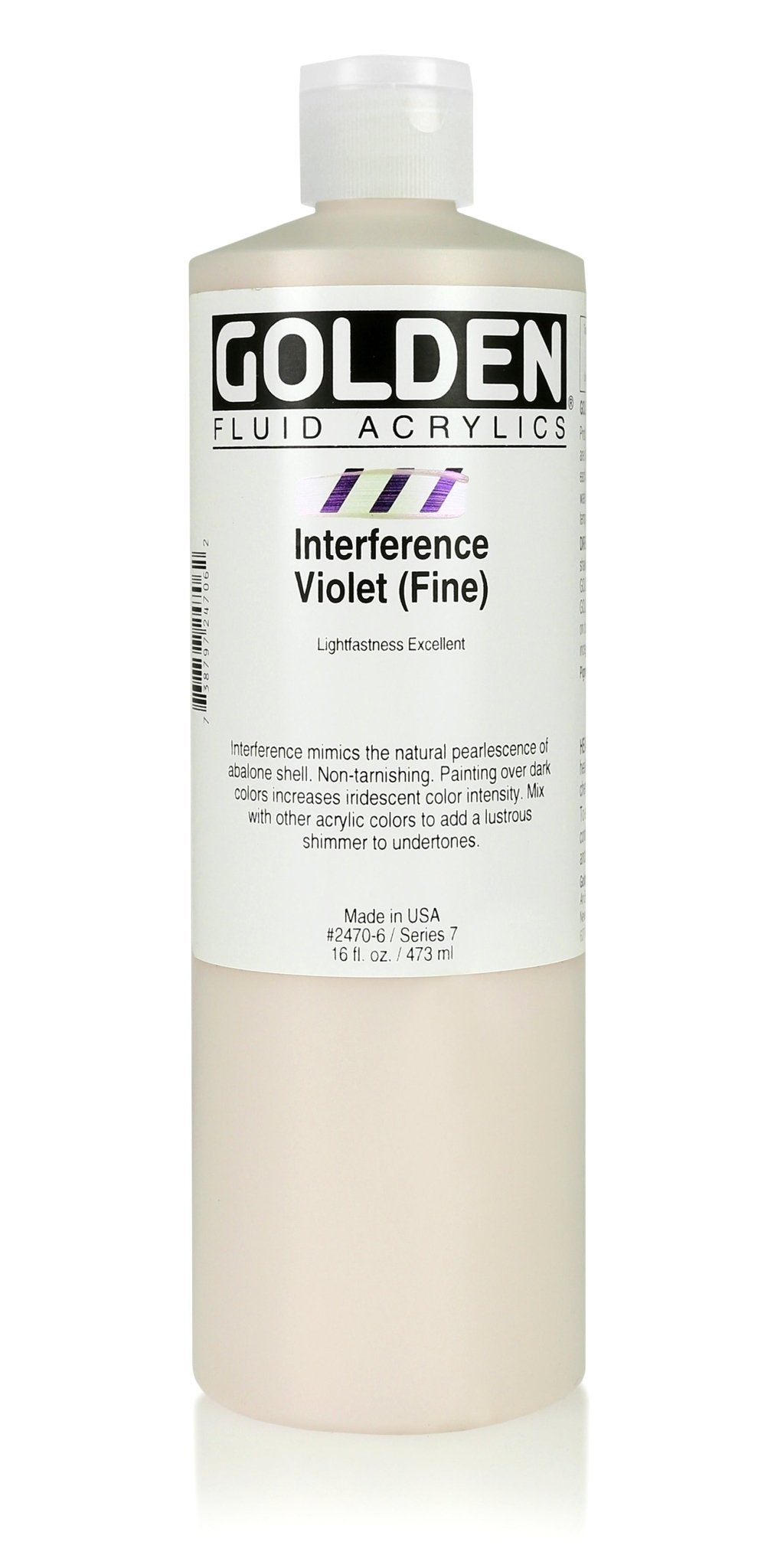 Golden Fluid Acrylic 473ml Interference Violet (fine) – theartshop.com.au