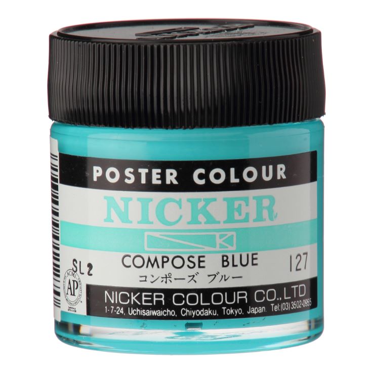 Nicker Poster Colour 40ml 127 Compose Blue – theartshop.com.au