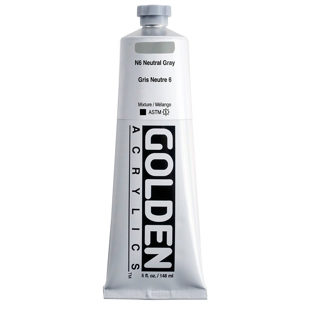 Golden Heavy Body Acrylic 148ml Neutral Gray N6 – theartshop.com.au