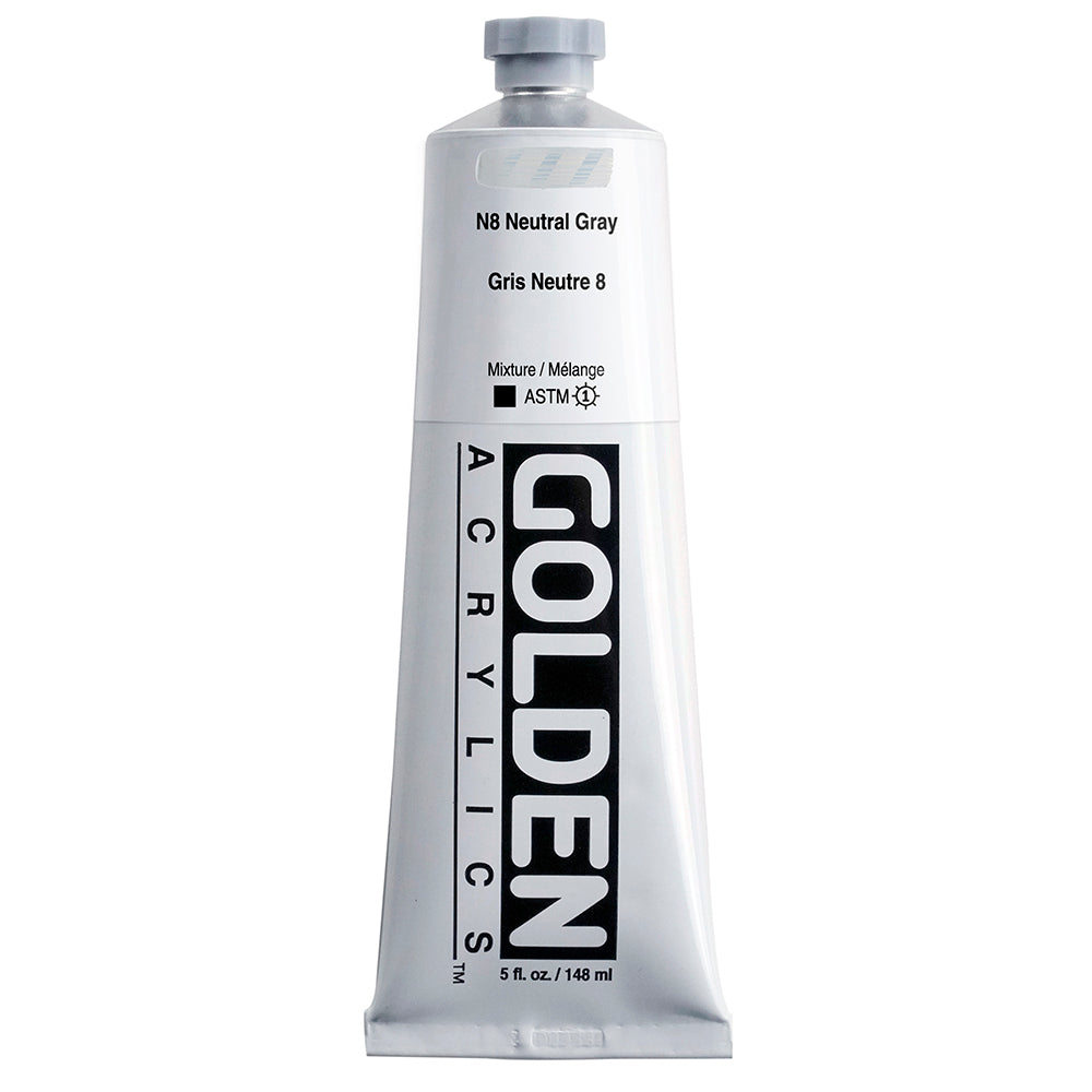 Golden Heavy Body Acrylic 148ml Neutral Gray N8 – theartshop.com.au