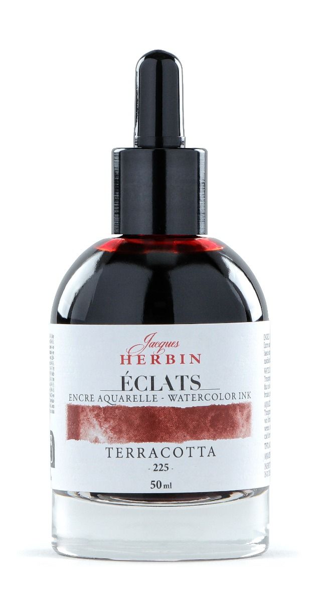 Eclats Watercolour Ink 50ml Terracotta – theartshop.com.au