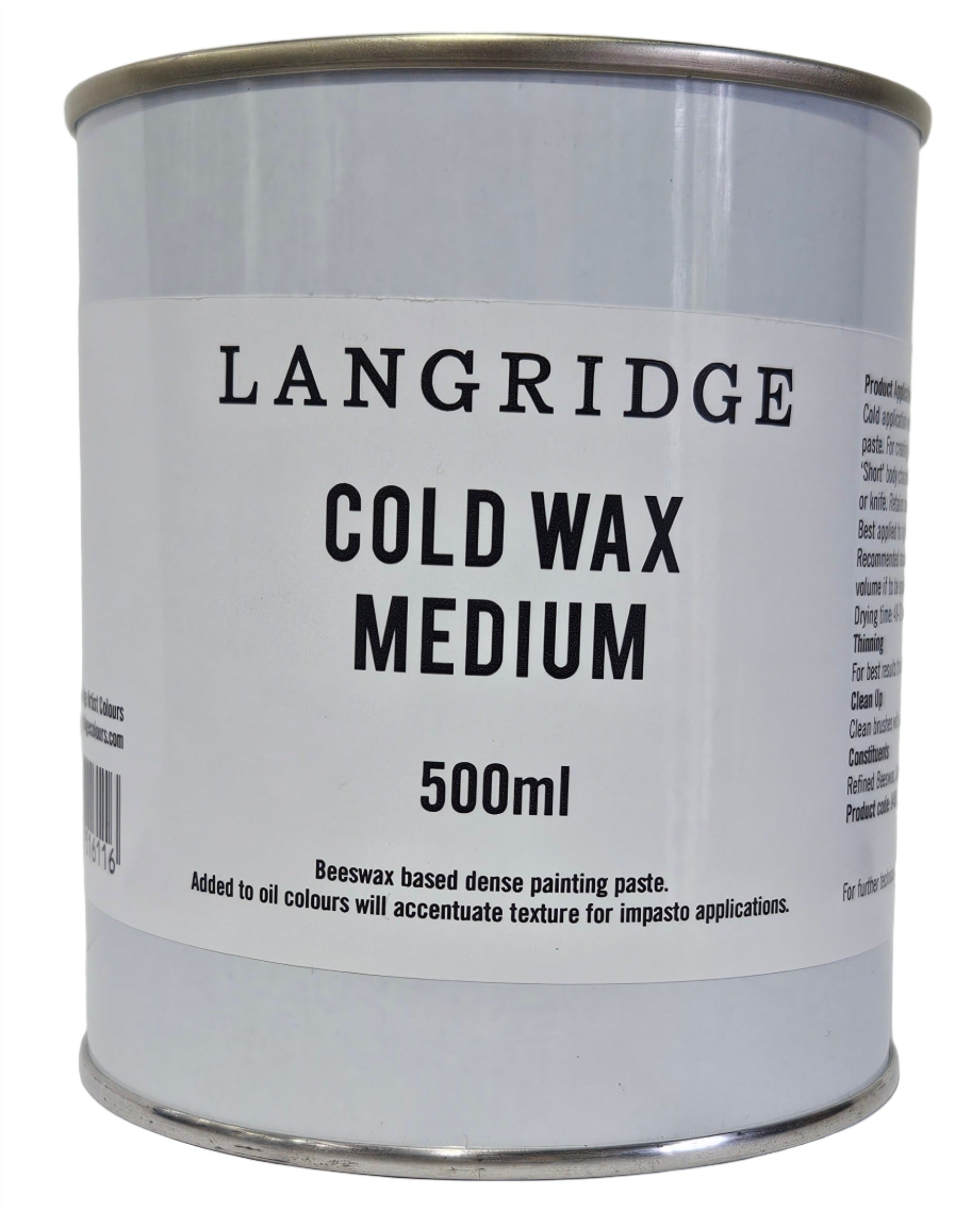 Langridge Cold Wax Medium 500ml – theartshop.com.au