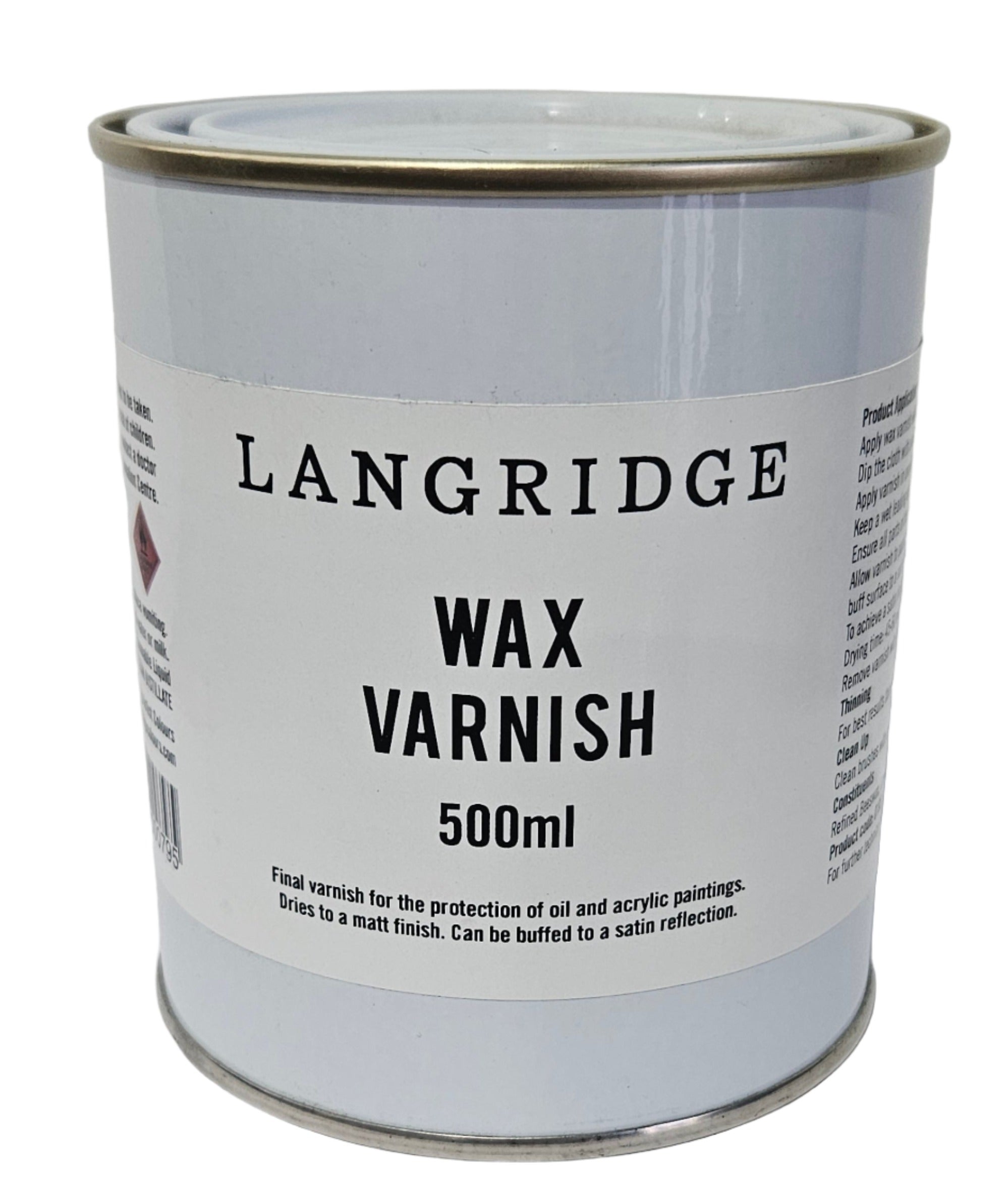 Langridge Wax Varnish 500ml – theartshop.com.au