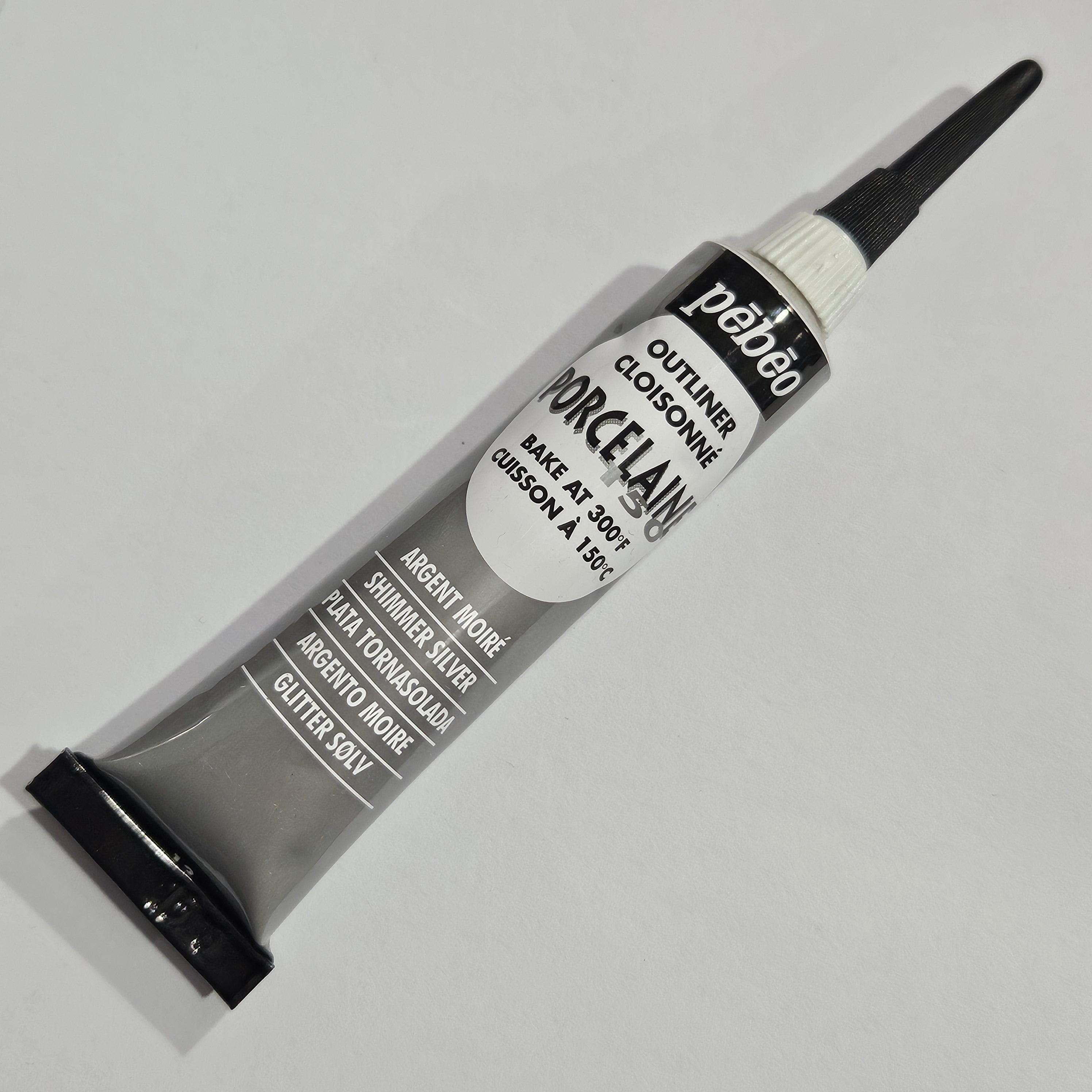 Pebeo Porcelaine 150 Outliner 20ml Shimmer Silver – theartshop.com.au