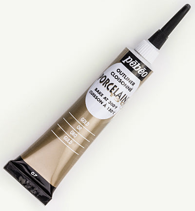 Pebeo Porcelaine 150 Outliner 20ml Gold – theartshop.com.au