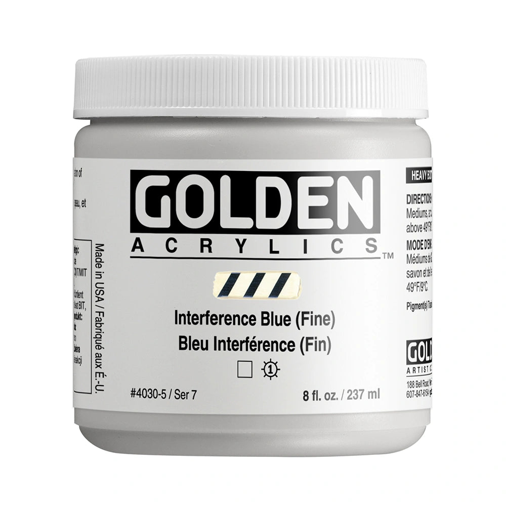 Golden Heavy Body Acrylic 237ml Interference Blue (fine) – theartshop ...