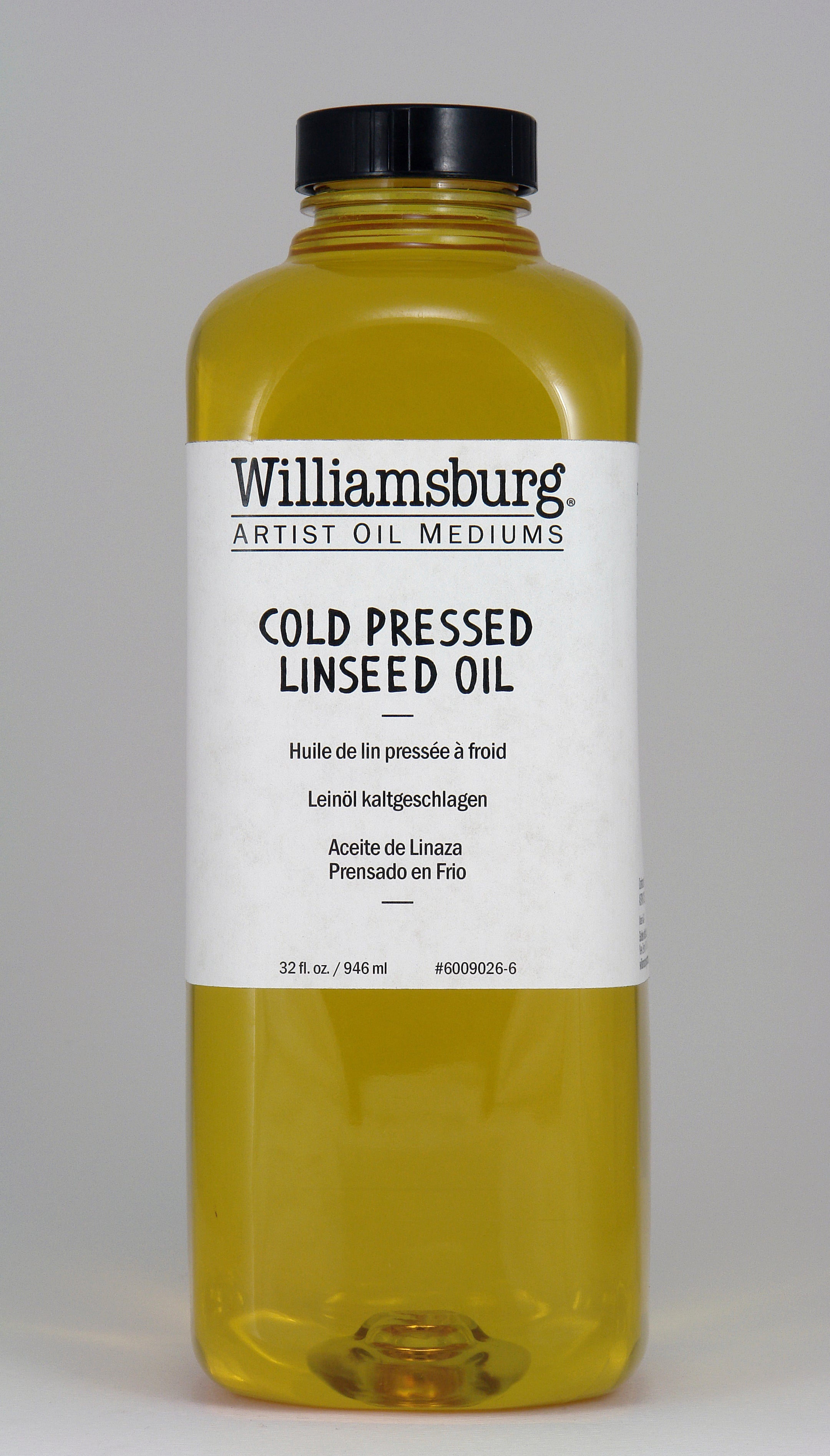 Williamsburg Cold Pressed Linseed Oil 946ml – theartshop.com.au