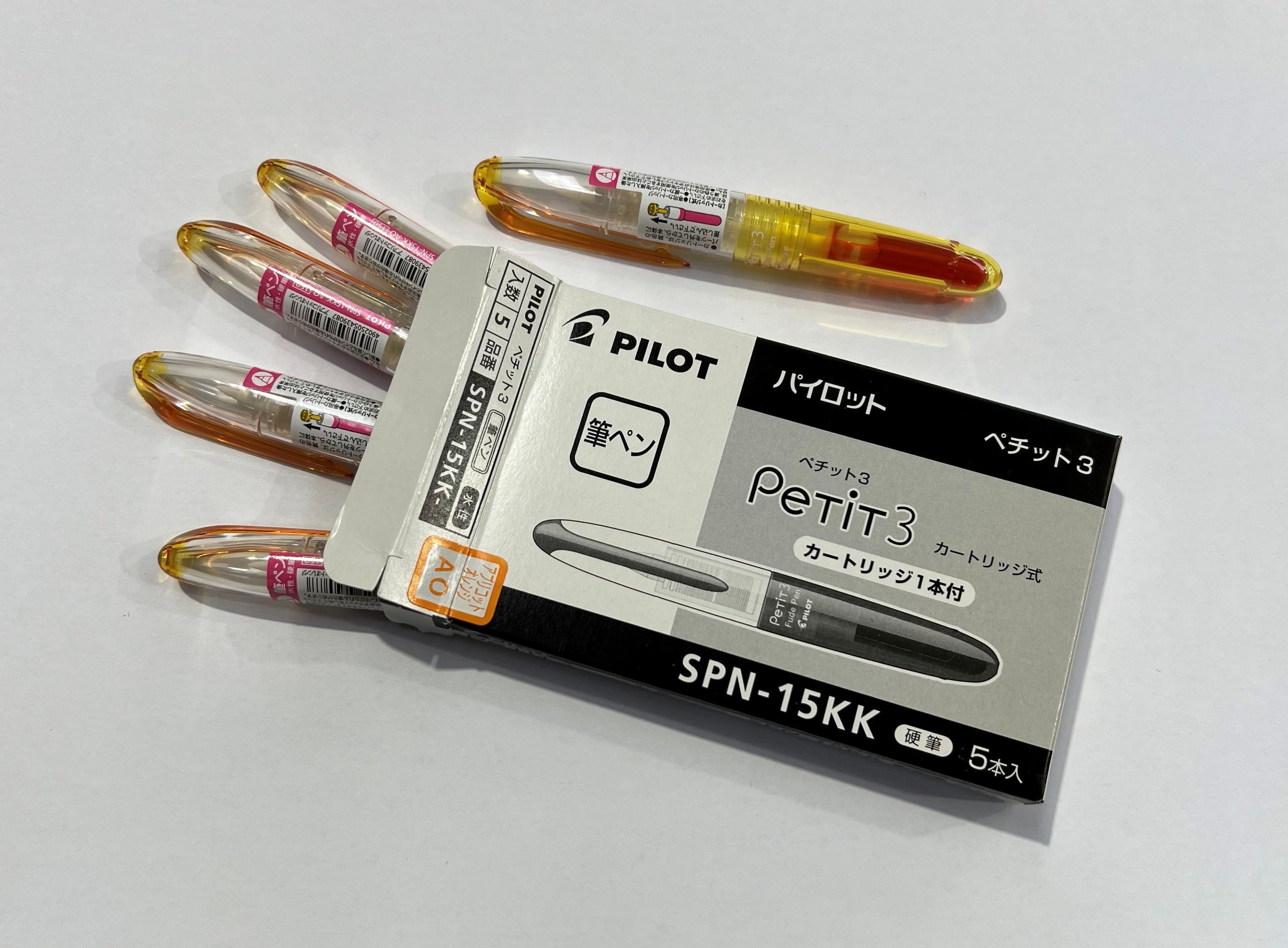 Pilot Petit 3 Apricot Orange - Box of 5 - SALE – theartshop.com.au