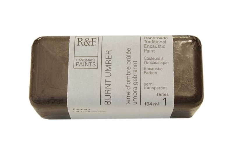 R&F Encaustic Wax Paint 104ml Burnt Umber – theartshop.com.au