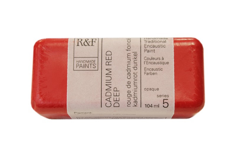 R&F Encaustic Wax Paint 104ml Cadmium Red Deep – theartshop.com.au