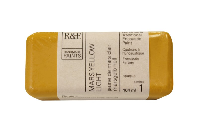 R&F Encaustic Wax Paint 104ml Mars Yellow Light – theartshop.com.au