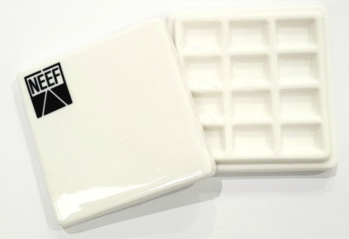Neef Porcelain Palette 12 Well with Lid – theartshop.com.au