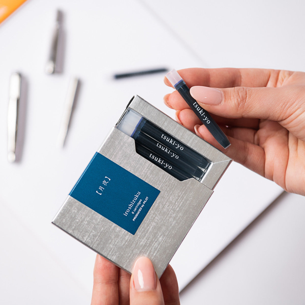 Pilot Iroshizuku Ink Fountain Pen Cartridges Tsuki-yo / Moonlight 6 Pa ...