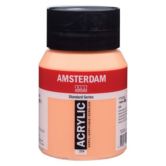 Amsterdam Acrylic 500ml 224 Naples Yellow Red – theartshop.com.au