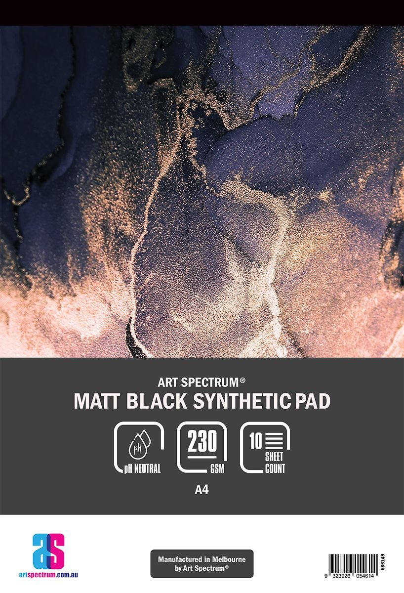 Art Spectrum Matt Black Synthetic Pad A4 230gsm – theartshop.com.au