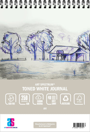 Art Spectrum Toned Journal 40 Sheet 250gsm A4 White – theartshop.com.au