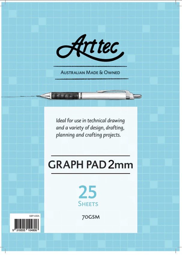 Arttec Graph Pad 70gsm 2mm A2 – theartshop.com.au