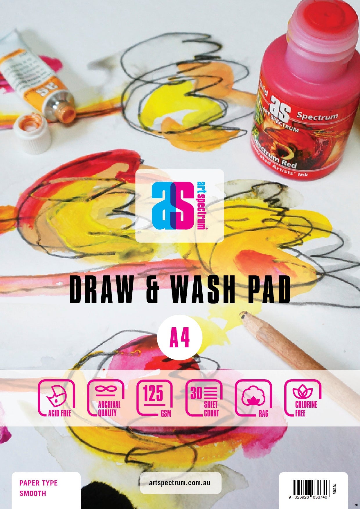 AS Draw & Wash Pad Textured 210 gsm 340 x 475mm 20 Sheet – theartshop ...