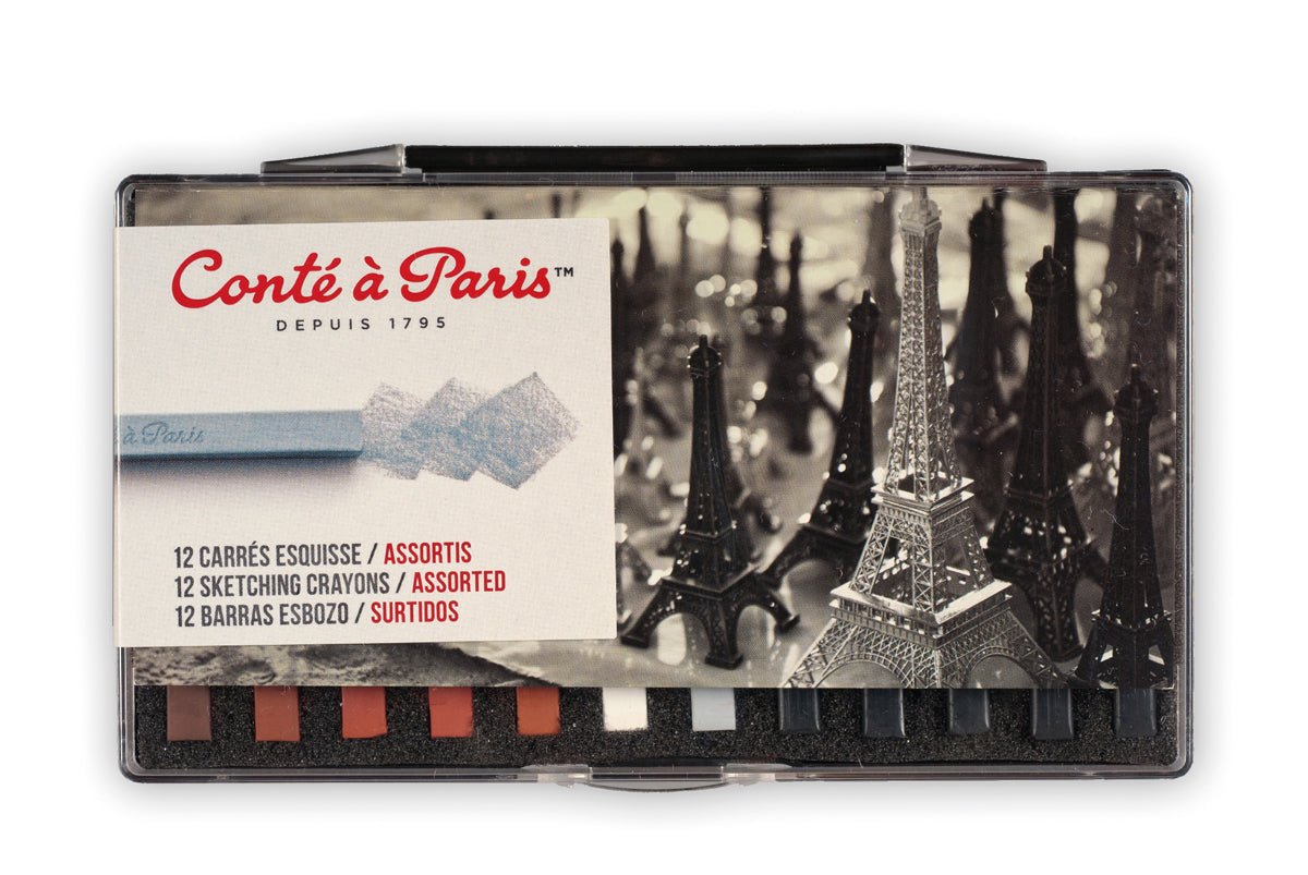 Conte Crayon Sketch Assorted Set 12 – theartshop.com.au