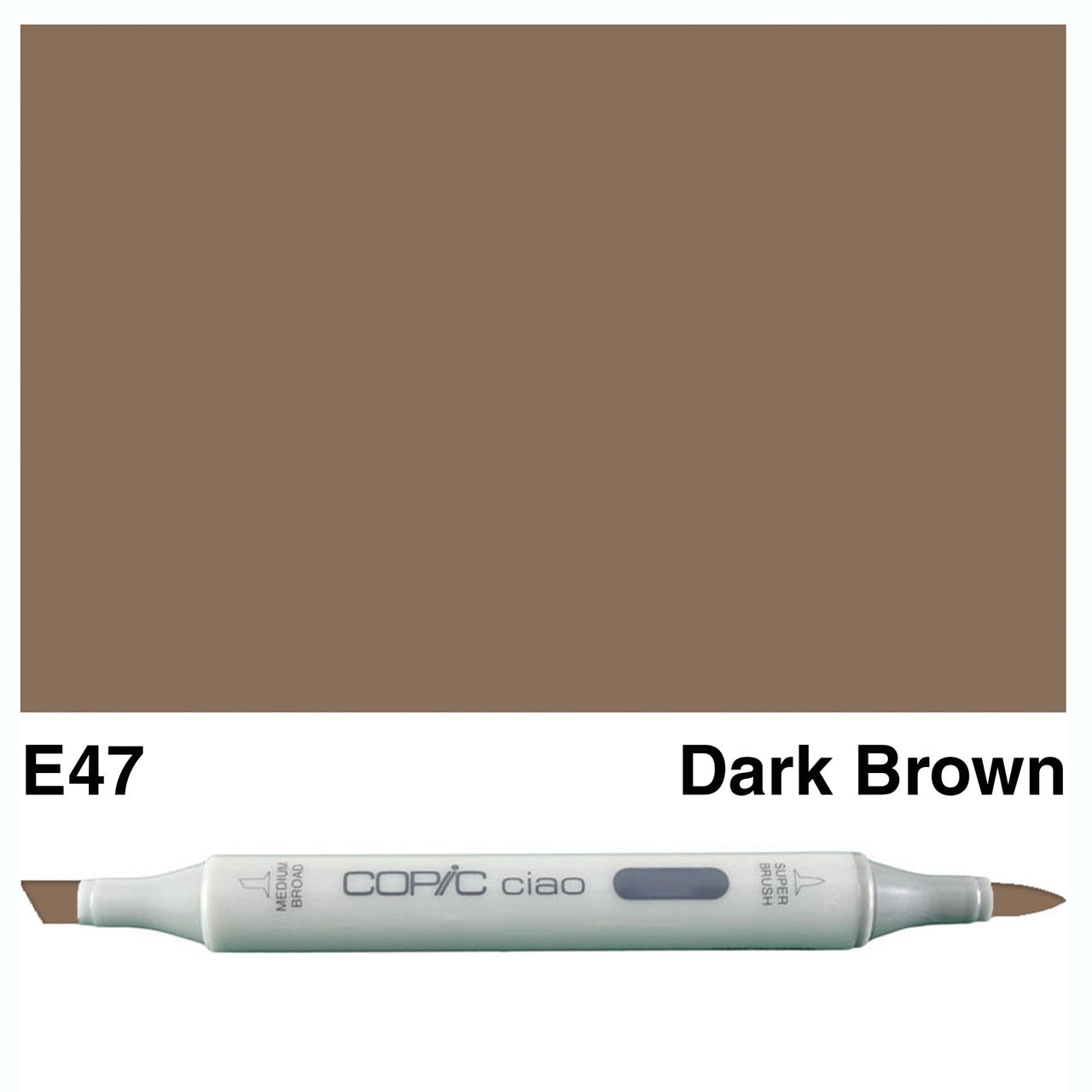 Copic Ciao E47 Dark Brown – theartshop.com.au