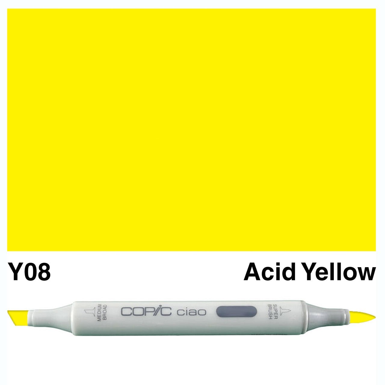 Copic Ciao Y08 Acid Yellow – theartshop.com.au