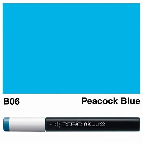 Copic Ink 12ml B06 Peacock Blue – theartshop.com.au
