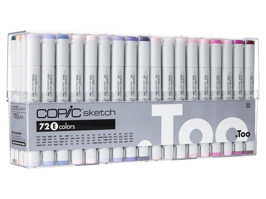 Copic Sketch Marker Set 72E – theartshop.com.au