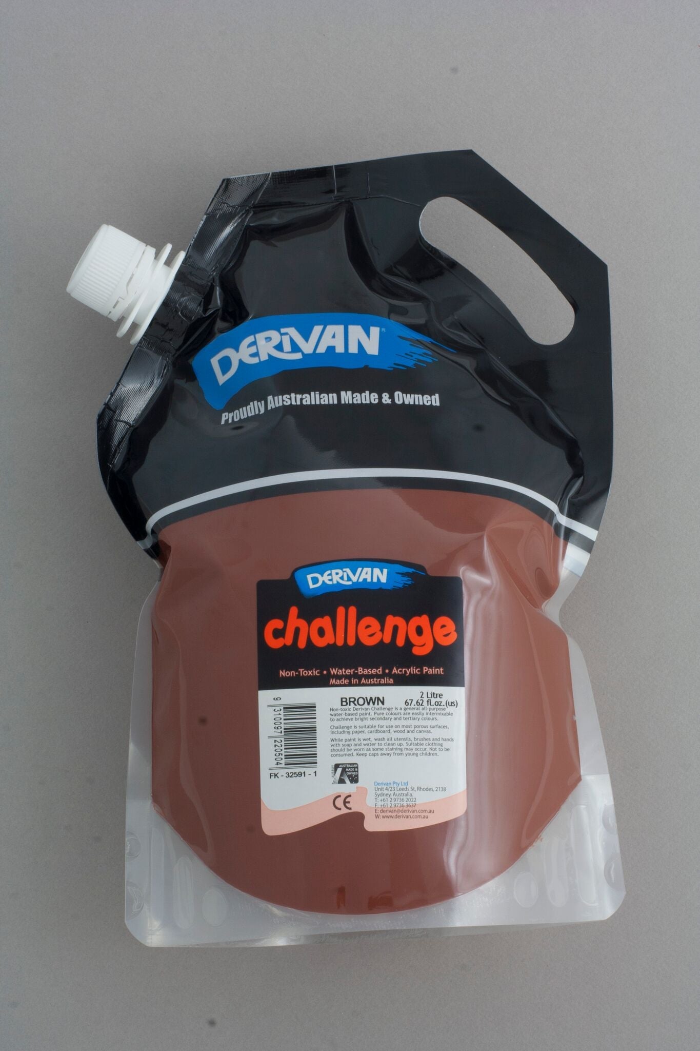 Derivan Challenge 2 Litre Brown – theartshop.com.au