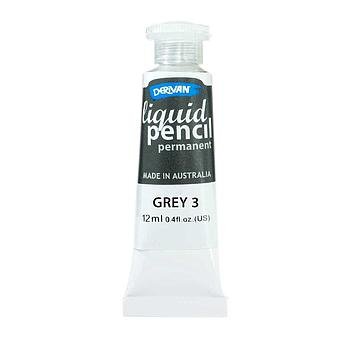 Derivan Liquid Pencil 50ml Permanent Grey 3 – theartshop.com.au