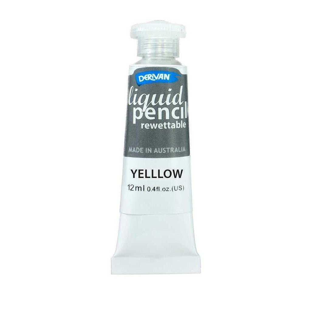 Derivan Liquid Pencil 50ml Rewettable Yellow – theartshop.com.au