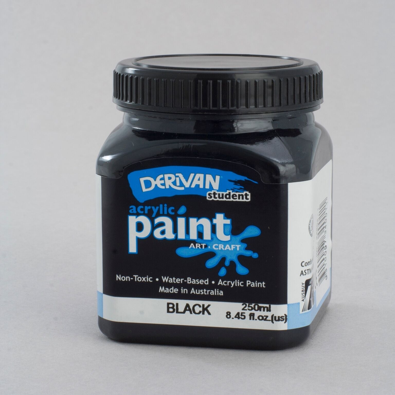 Derivan Students 250ml Black – theartshop.com.au