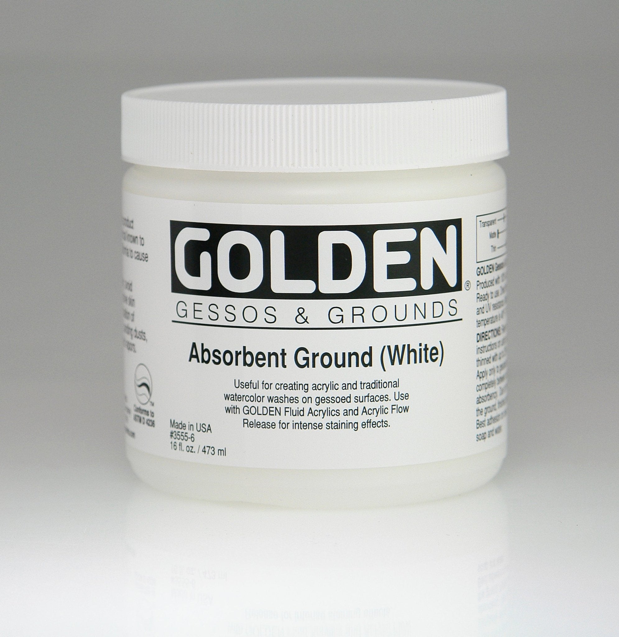 Golden Absorbent Ground (White) 473ml – theartshop.com.au