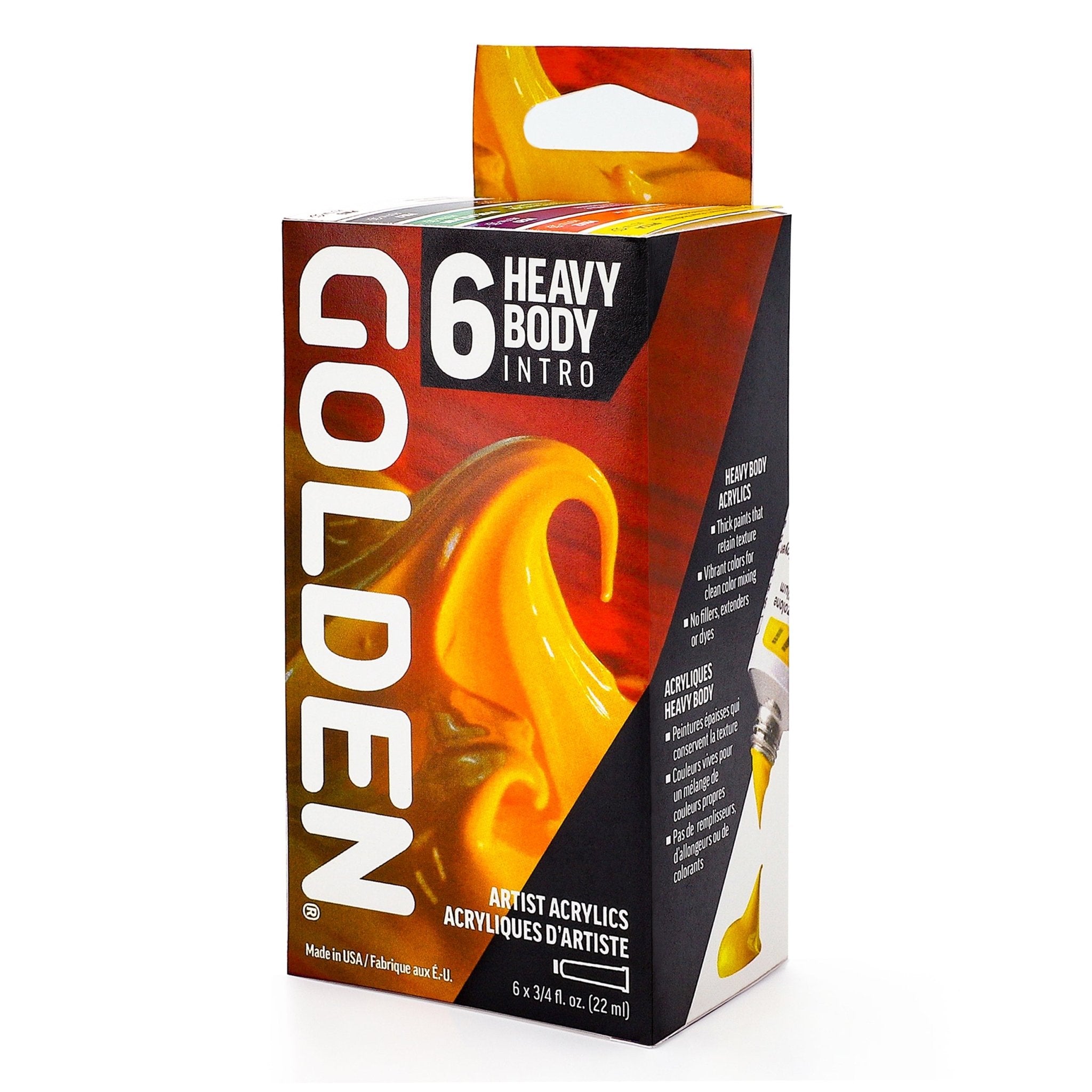 Golden Heavy Body Intro Set 6 x 22ml – theartshop.com.au