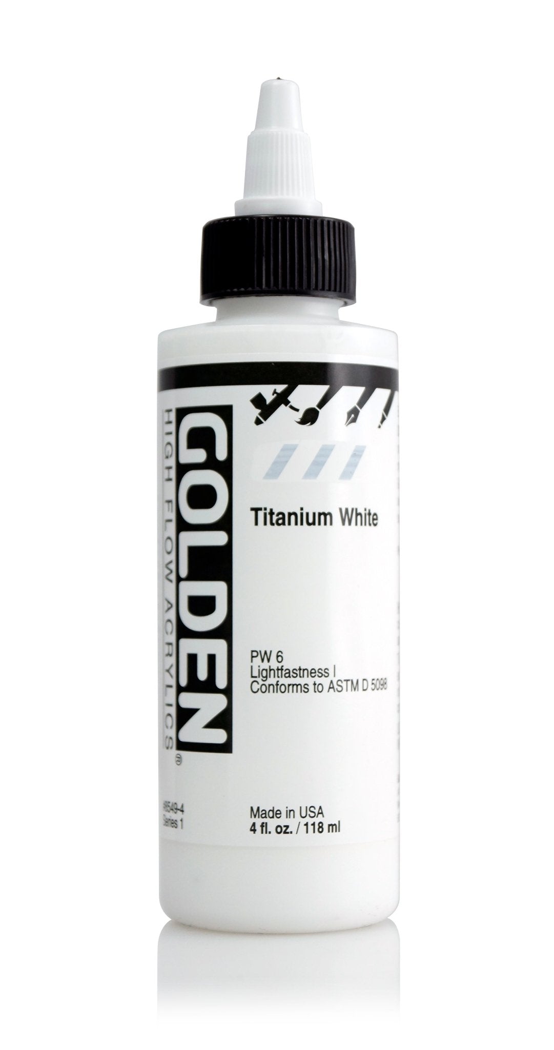 Golden High Flow Acrylic 118ml Titanium White – theartshop.com.au