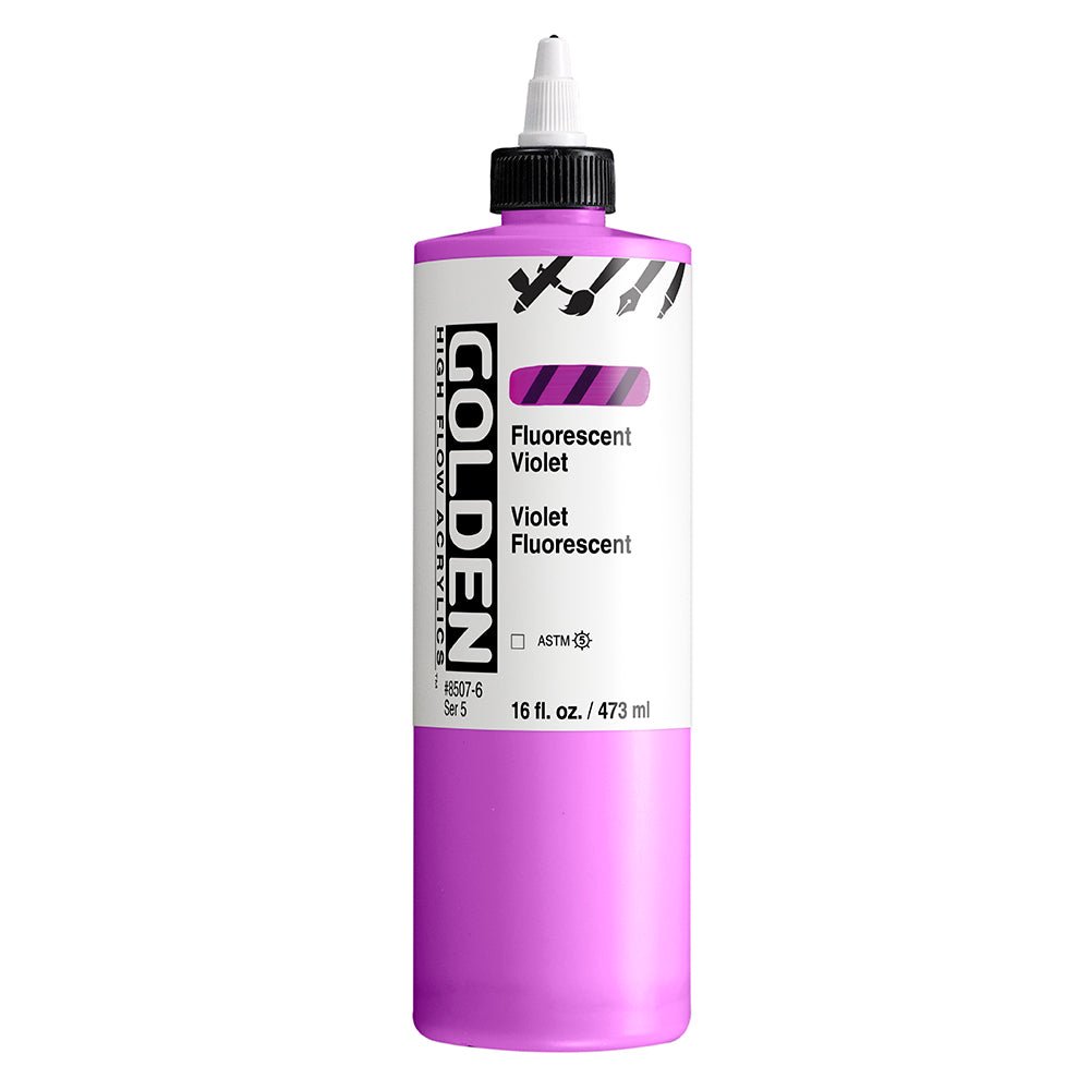 Golden Hi Flow Acrylic 473ml Fluorescent Violet – theartshop.com.au