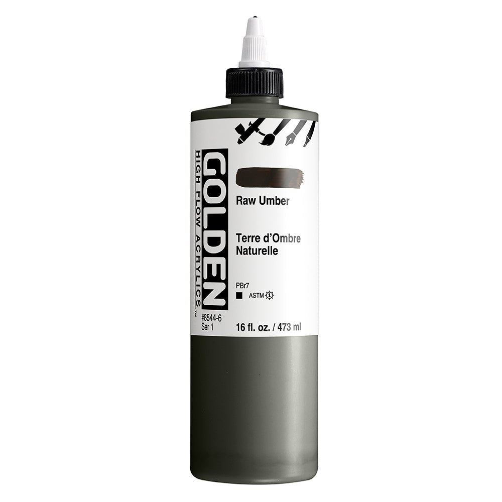 Golden Hi Flow Acrylic 473ml Raw Umber – theartshop.com.au