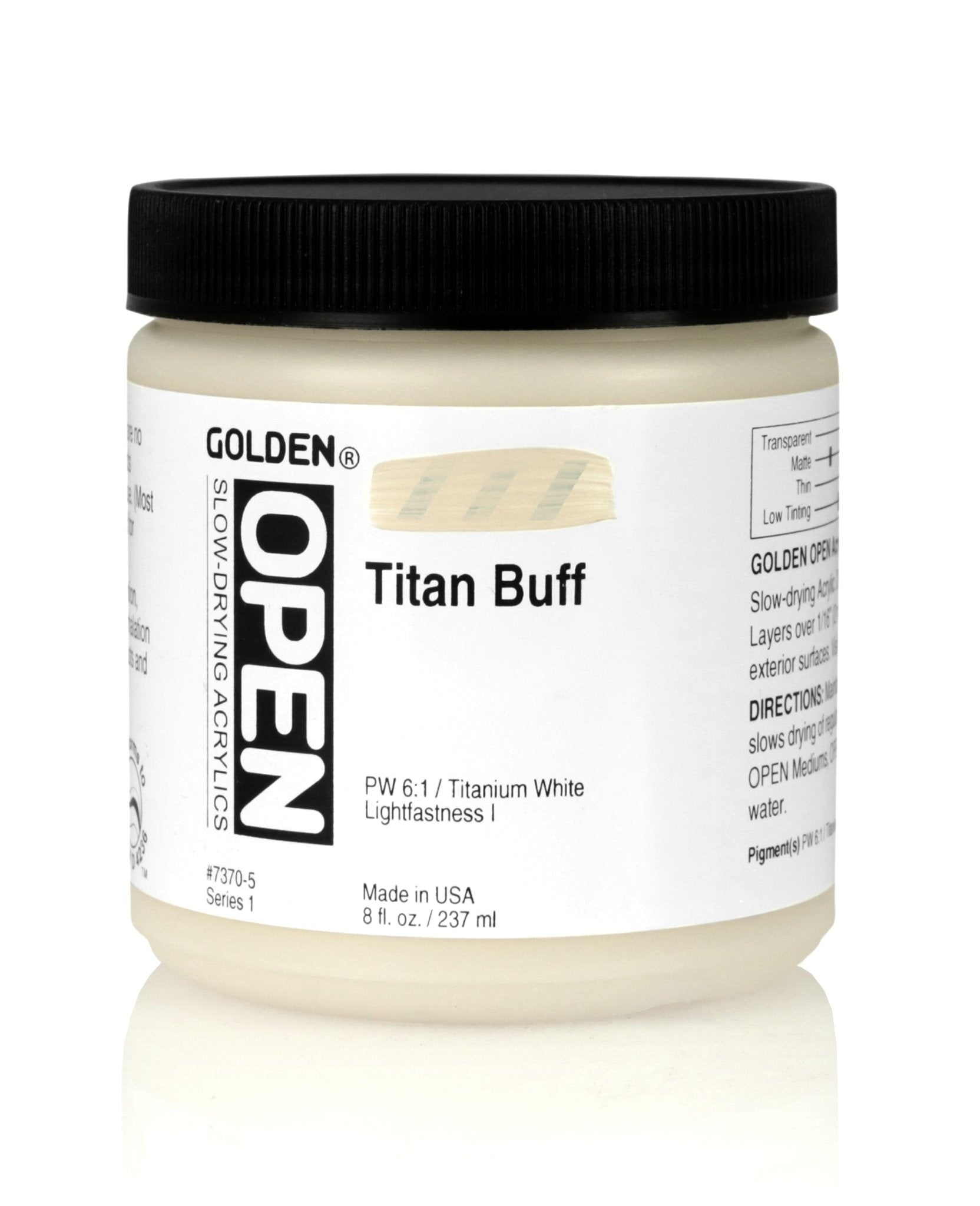 Golden Open Acrylics 237ml Titan Buff – theartshop.com.au
