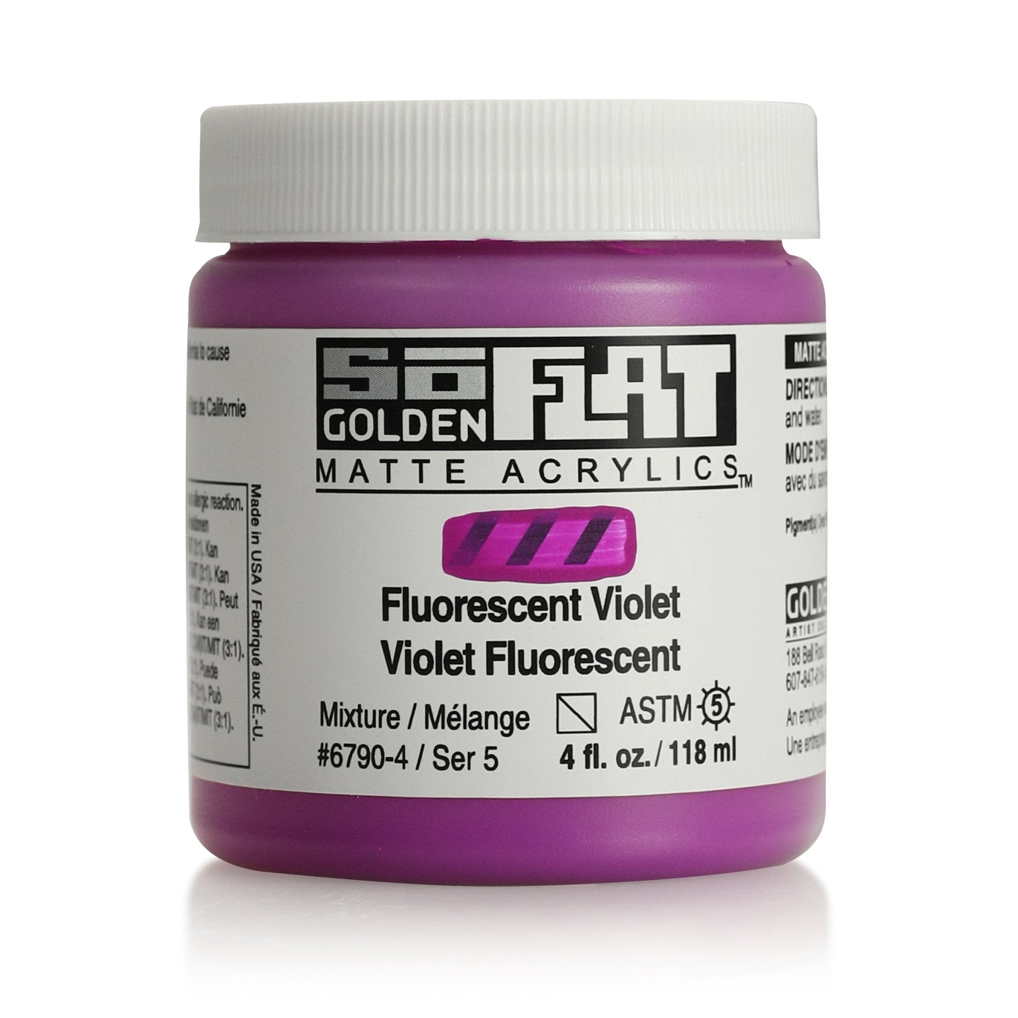 Golden SoFlat 118ml Fluoro Violet – theartshop.com.au