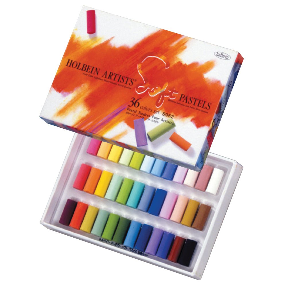 Holbein Artists’ Round Soft Pastels - Set of 36 – theartshop.com.au