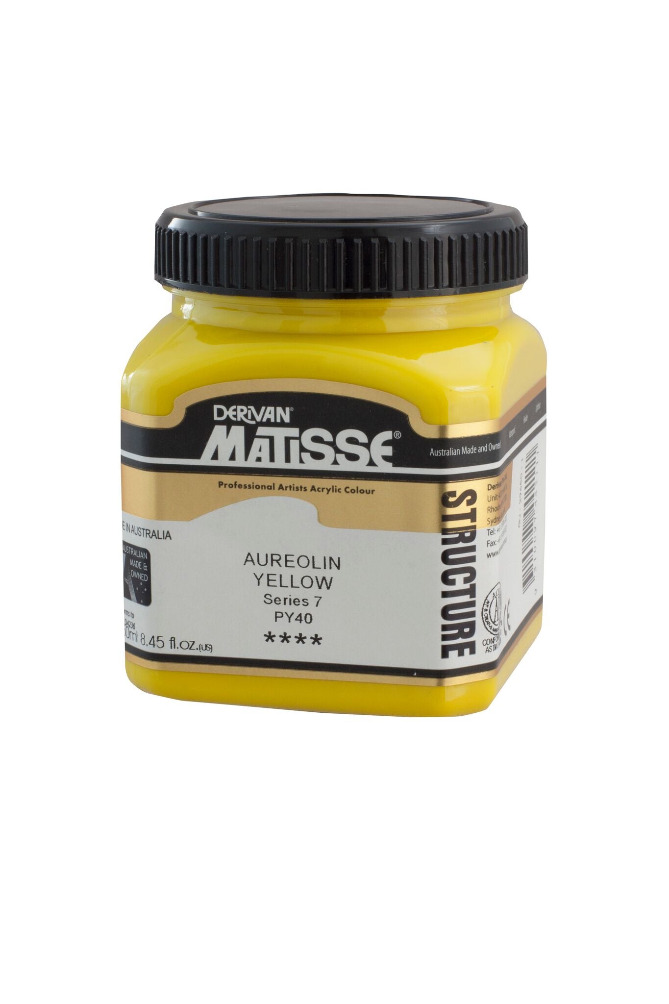 Matisse Structure 250ml Series 7 Aureolin Yellow – theartshop.com.au