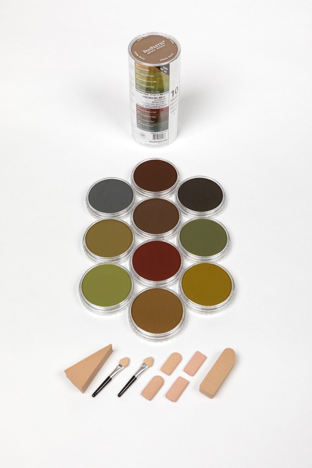 PanPastel Set 10 Extra Darks Warm 1 Lid – theartshop.com.au
